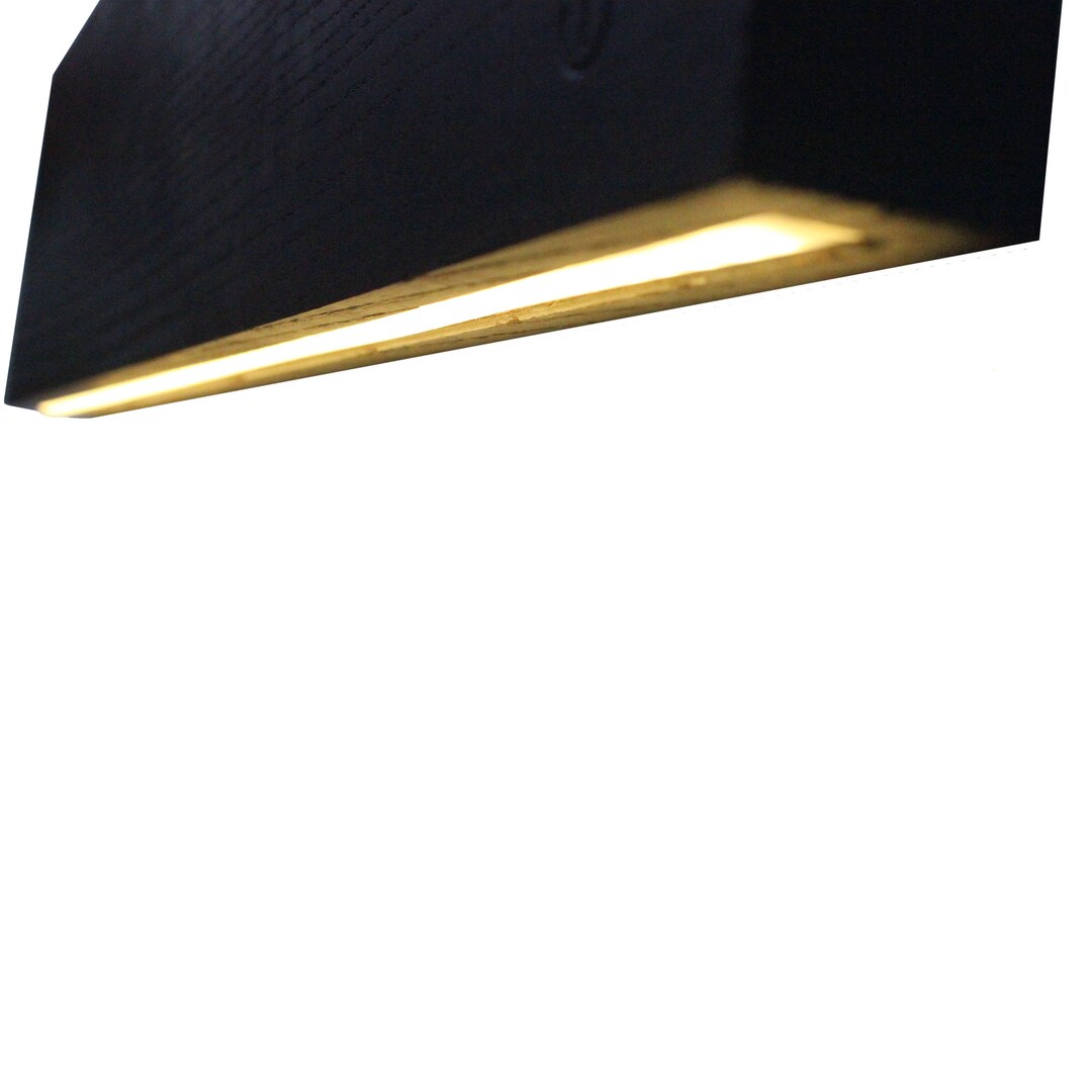 Wall Wooden Led Lamp Natural Solid Wood (dries ASH) Touch Sensor Switch ...