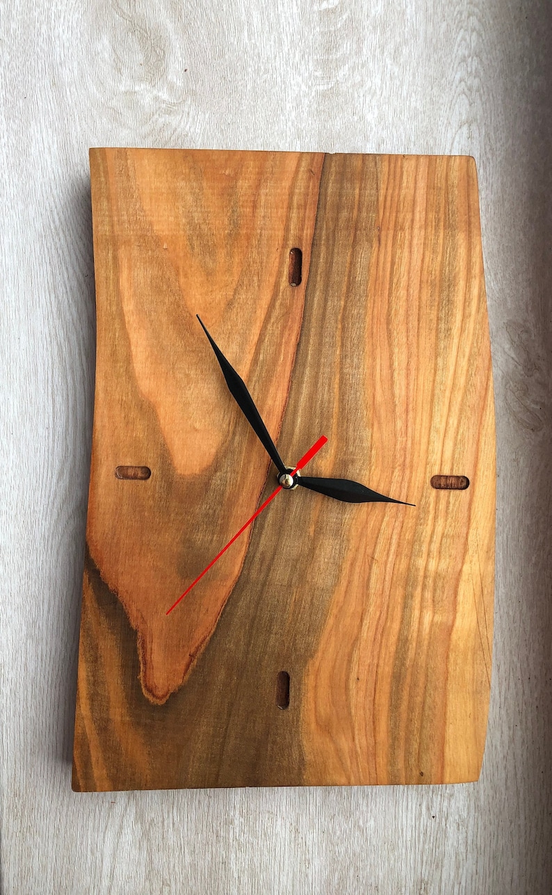 Wooden Wall Clock Decorative Nature Solid Wood Walnut/cherry/oak/alder ...