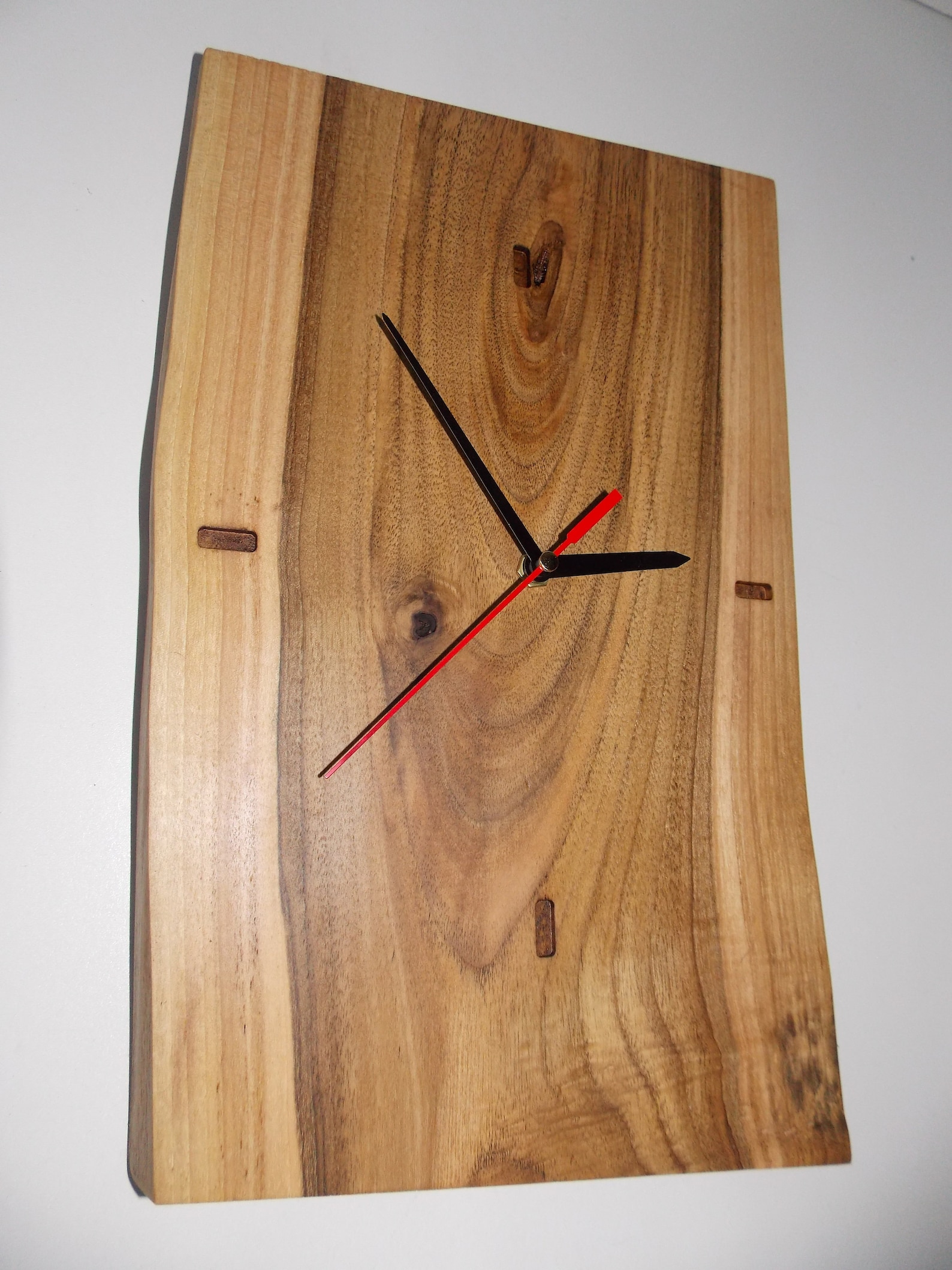Wooden Wall Clock Decorative Nature Solid Wood Walnut/cherry/oak/alder ...