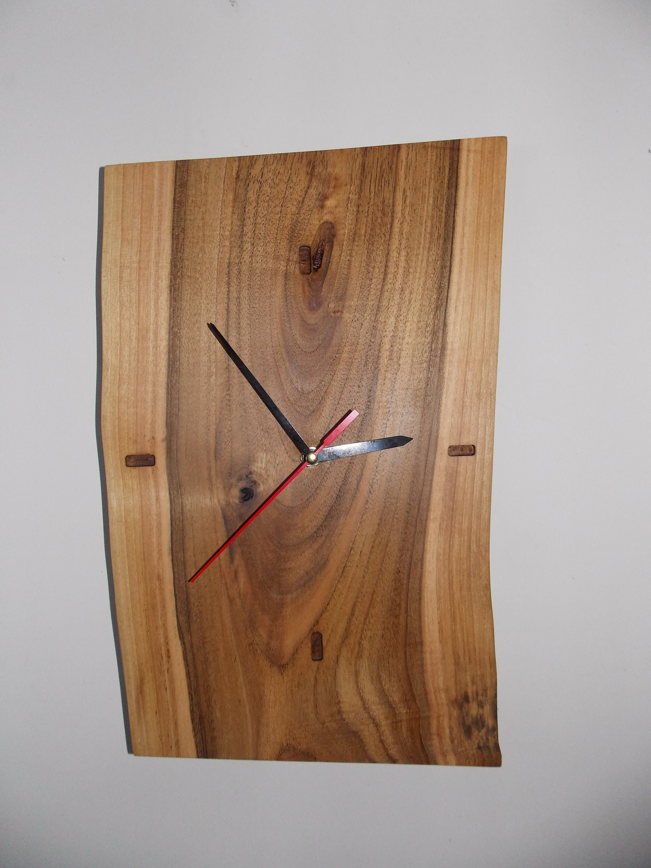 Wooden Wall Clock Decorative Nature Solid Wood Walnut/cherry/oak/alder ...