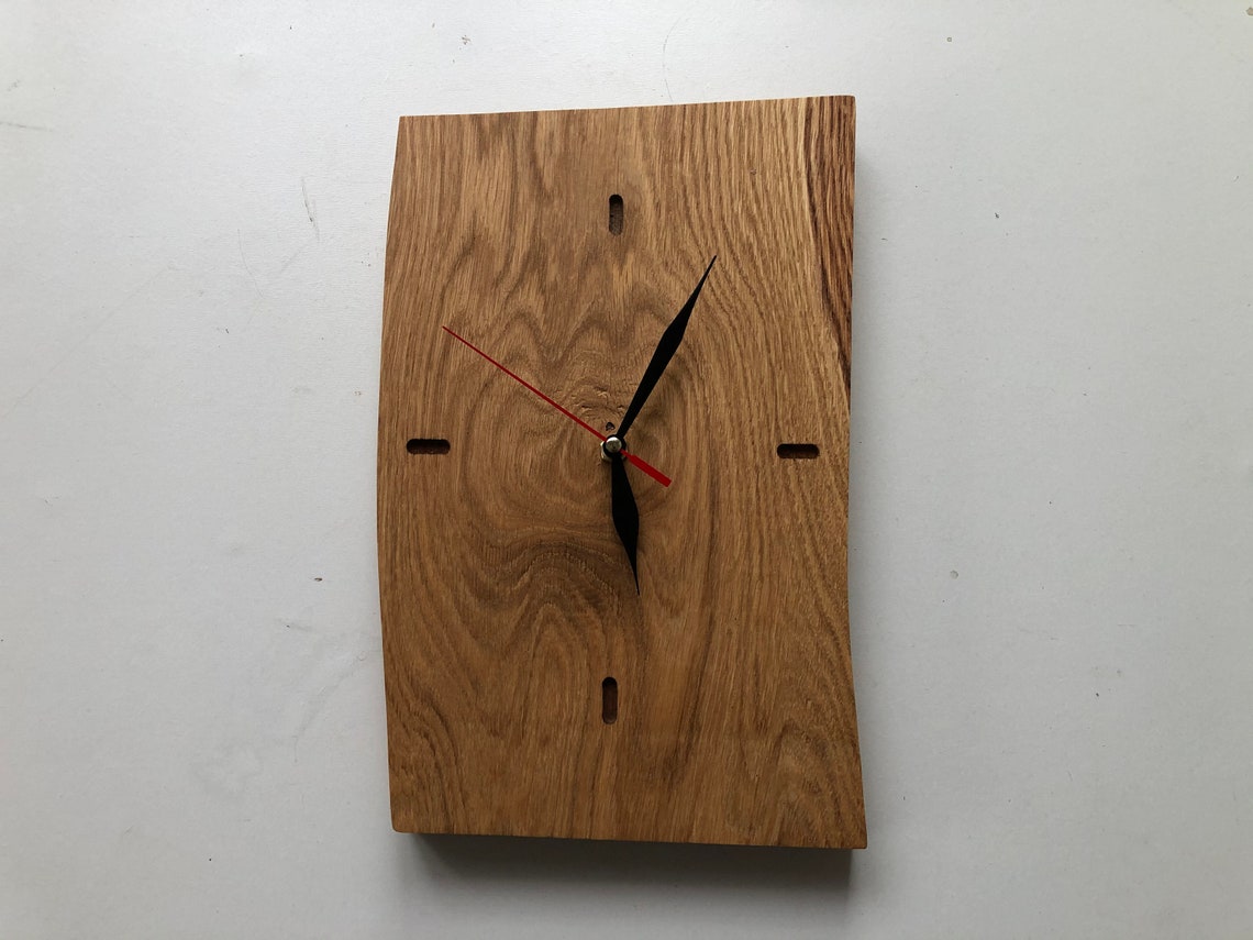 Wooden Wall Clock Decorative Nature Solid Wood Walnut/cherry/oak/alder ...