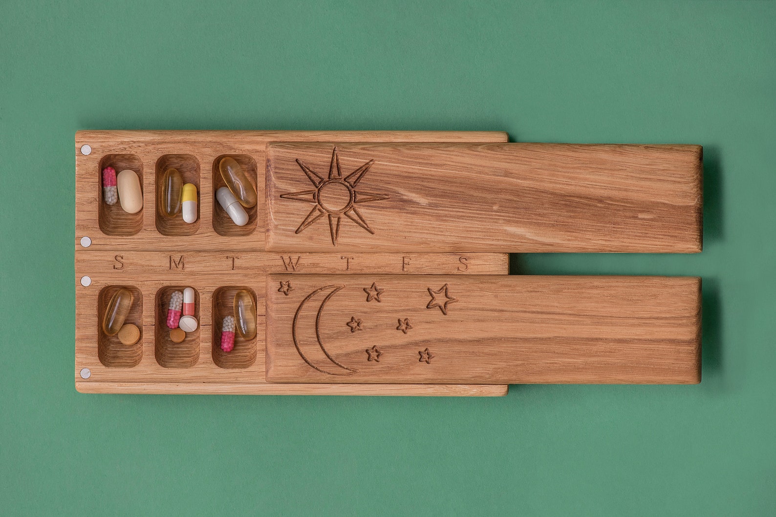 Pill Organizer 7 Day Night/pill Box Twice a Day/pill Case/cute - Etsy