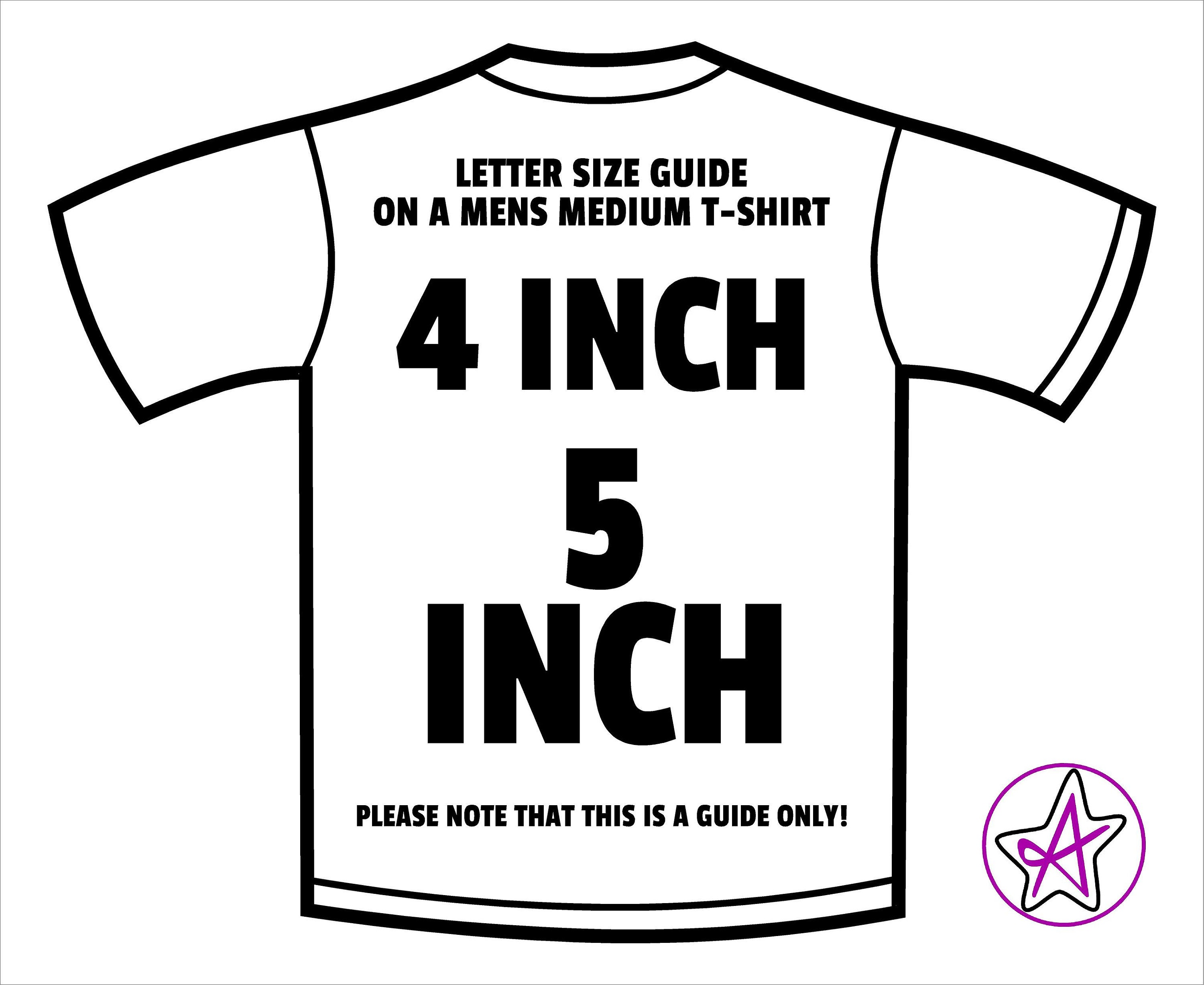 Personalised Iron on Letters up to 4 Inches High Custom Vinyl | Etsy