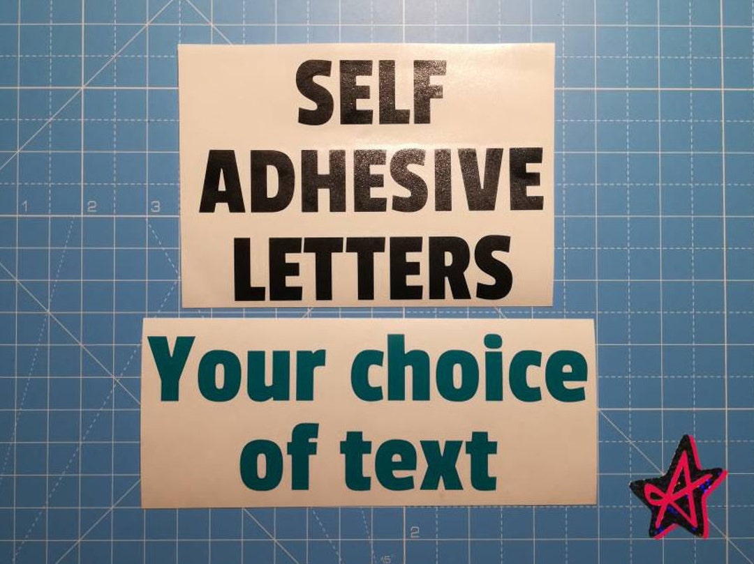 Personalised 4" 5" 6" 7" Large Self-adhesive Vinyl Letter Stickers ...