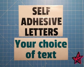 Personalised Self-adhesive Vinyl Letter Stickers Custom | Etsy UK
