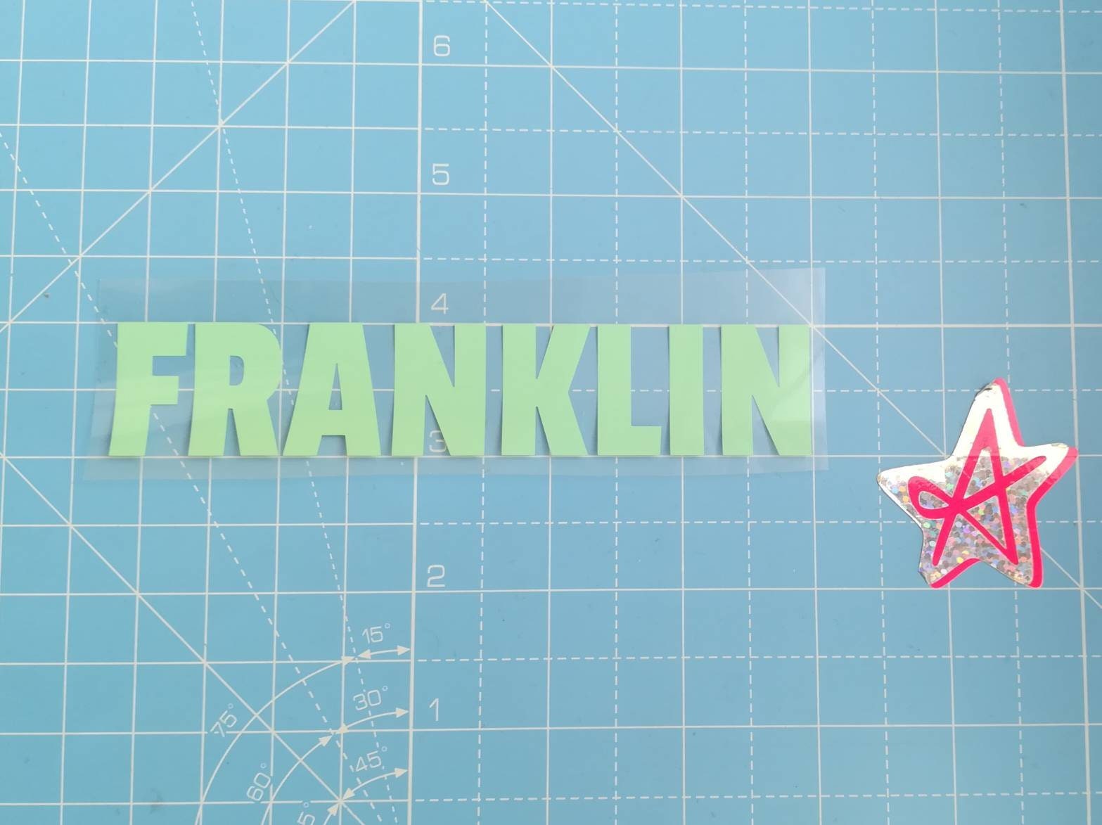 Personalised Iron on Letters up to 1 Inch High Custom Vinyl | Etsy