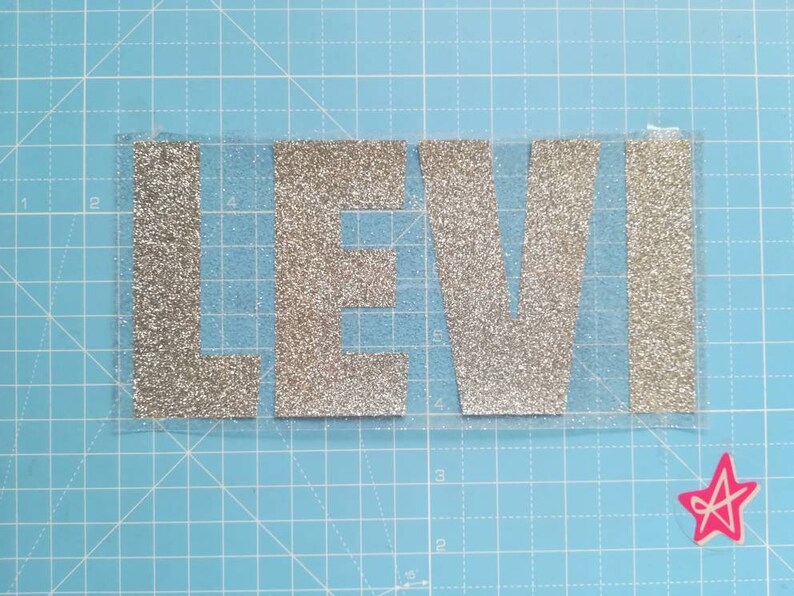 Personalised Flock Glitter or Sparkle iron-on vinyl lettering | Etsy