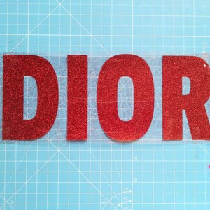 Personalised Flock Glitter or Sparkle iron-on vinyl lettering | Etsy