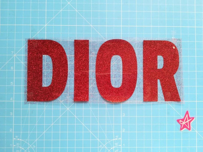 Personalised Flock Glitter or Sparkle iron-on vinyl lettering | Etsy