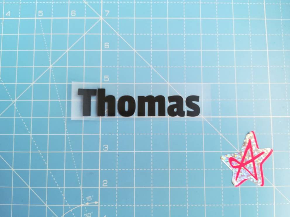 Personalised Iron on Letters up to 1 Inch High Custom Vinyl | Etsy