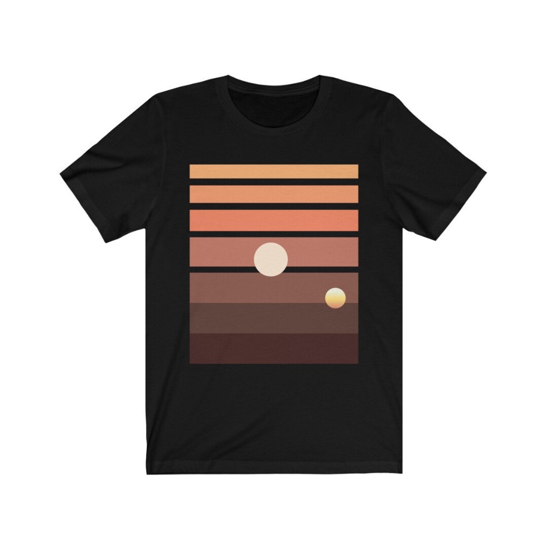 Binary Sunset Shirt, Famous Movie Art, Planet Graphic, Sci Fi Lover Tee ...