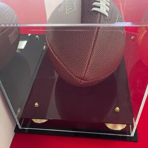 Acrylic Football Display Case With Black Acrylic Baseacrylic Football ...