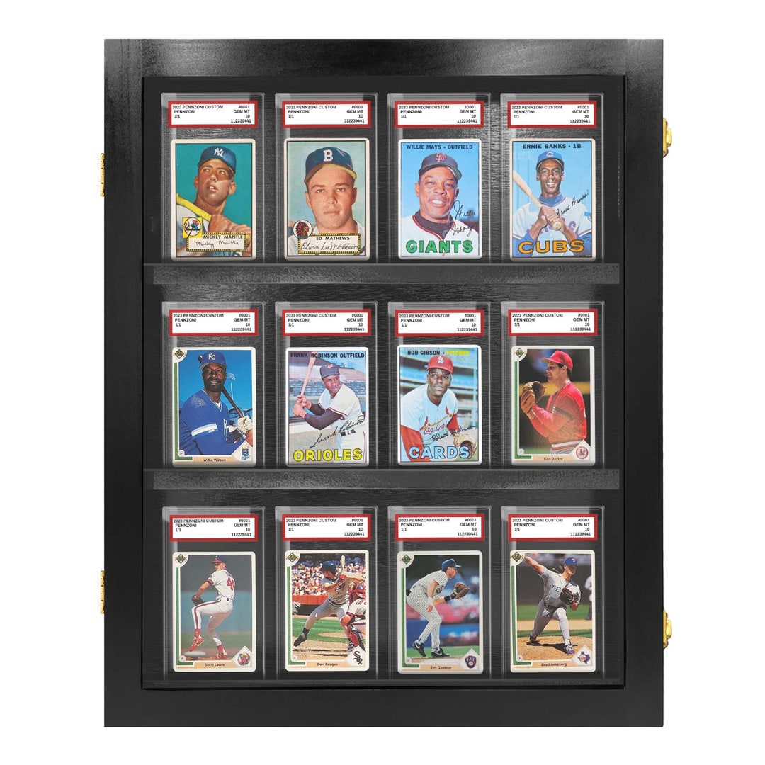 Graded Baseball Sportscard Display Case, Display Case for Graded Sports ...