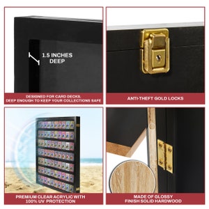 Card Deck Display Case for Decks of Cards/playing Card Deck Display ...