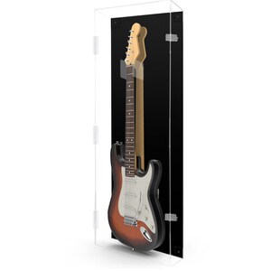 Acrylic Guitar Display Case All Acrylic Crystal Clear Guitar Electric ...