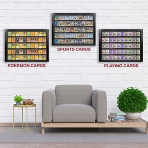 Baseball Card Display Case / Wall Mount Sports Card Display/ Holds 50 ...