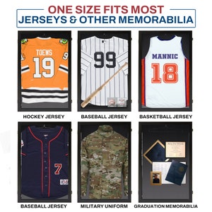 PENNZONI Jersey Frame Display Case - Crystal Clear Acrylic Jersey Frame ...