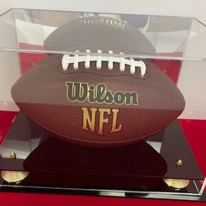 Acrylic Football Display Case With Black Acrylic Baseacrylic Football ...