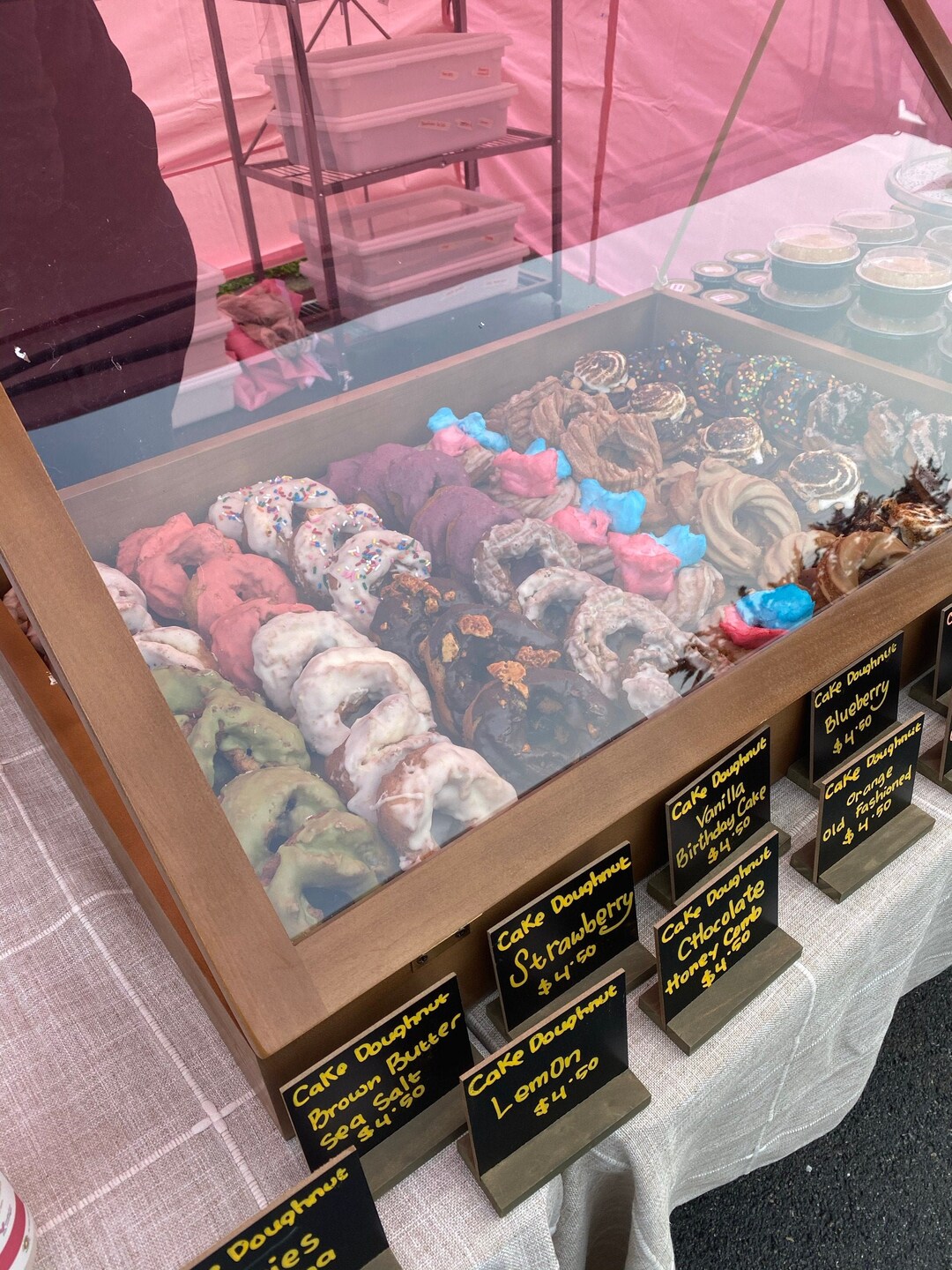 Pastry Display Case Walnut Finish 24 X 36 X 4 - Etsy