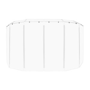 PENNZONI Drum Shield 5ft Acrylic Panels W/ Deflectors & Plastic Hinges ...