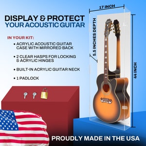Acoustic Acrylic Guitar Display Case All Acrylic - Etsy