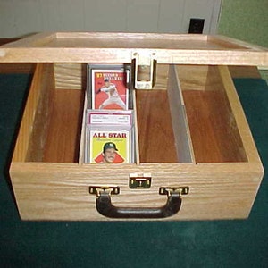 Oak Storage Case for Baseball Cards / Oak - Etsy