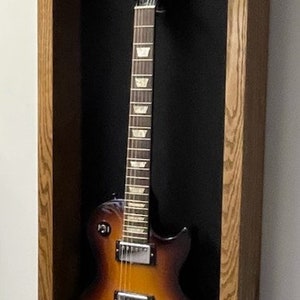 Guitar Display Case Solid Hardwood Electric Guitar Display | Etsy