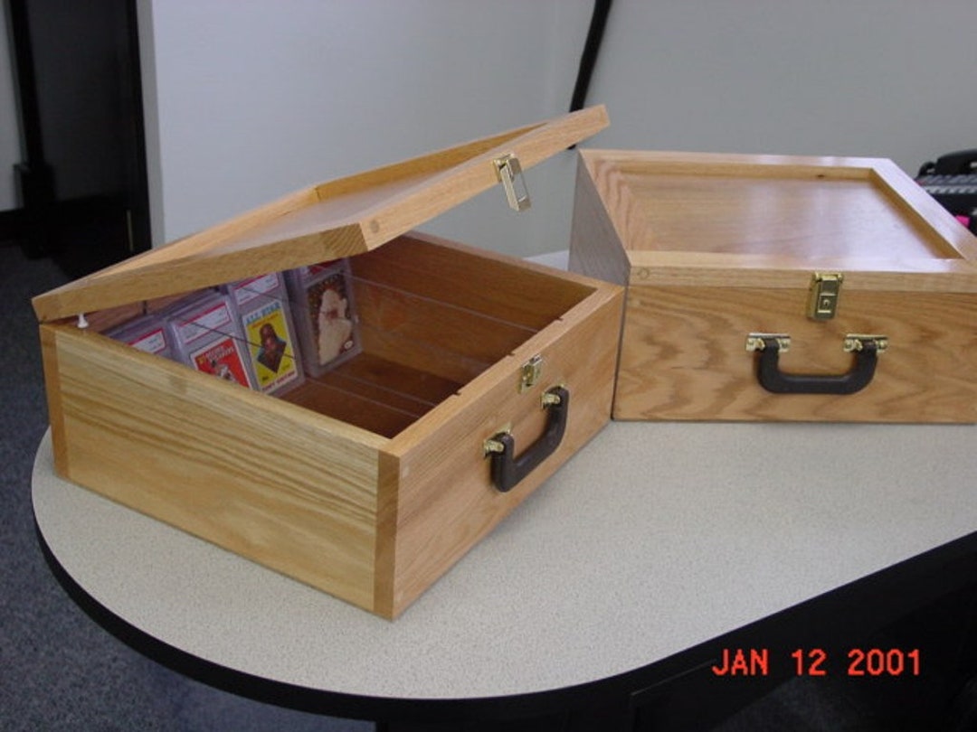 Oak Storage Case for Baseball Cards / Oak - Etsy