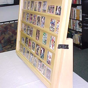 PENNZONI Table Top Display Case W/ 2 Stands, Acrylic Baseball Card Show ...