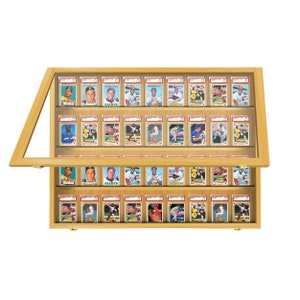 PENNZONI Sports Card Display Case, Holds 50 Ungraded Sports Cards ...