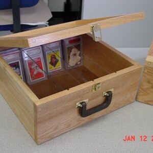 Oak Storage Case for Baseball Cards / Oak - Etsy