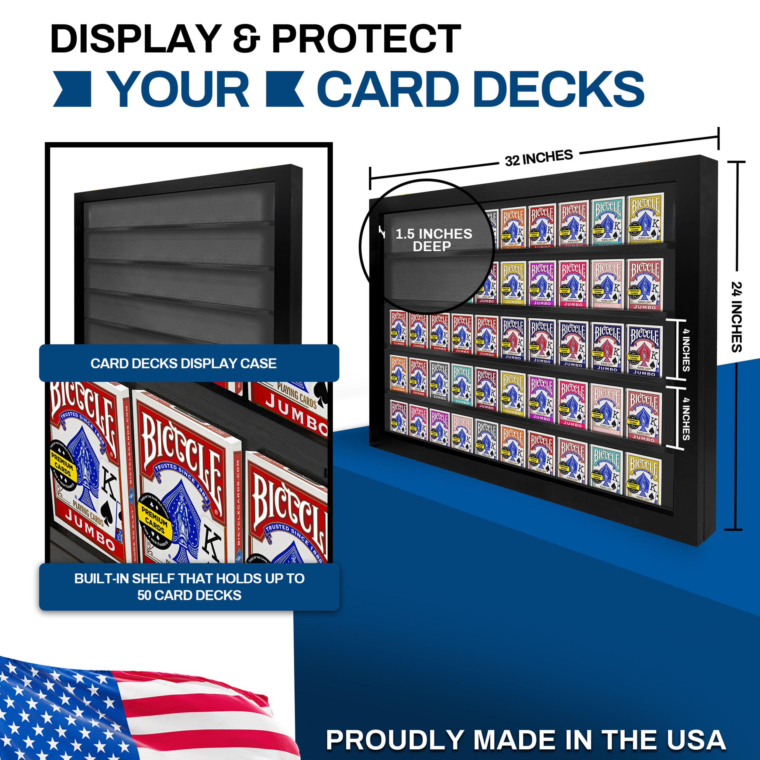 Playing Card Deck Display Case - Holds 50 Decks - Etsy