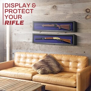 Rifle Gun Display Case All Wood With a Clear Acrylic Front - Etsy