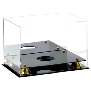 Acrylic Football Display Case With Black Acrylic Baseacrylic Football ...
