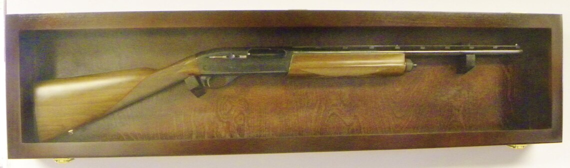 Gun Display Case Display Case for Guns Cherry Finish Rifle - Etsy