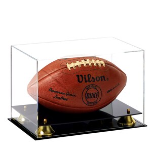 Acrylic Football Display Case With Black Acrylic Baseacrylic Football ...