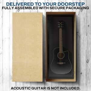PENNZONI Acoustic Guitar Display Case, Acrylic Acoustic Guitar Case ...