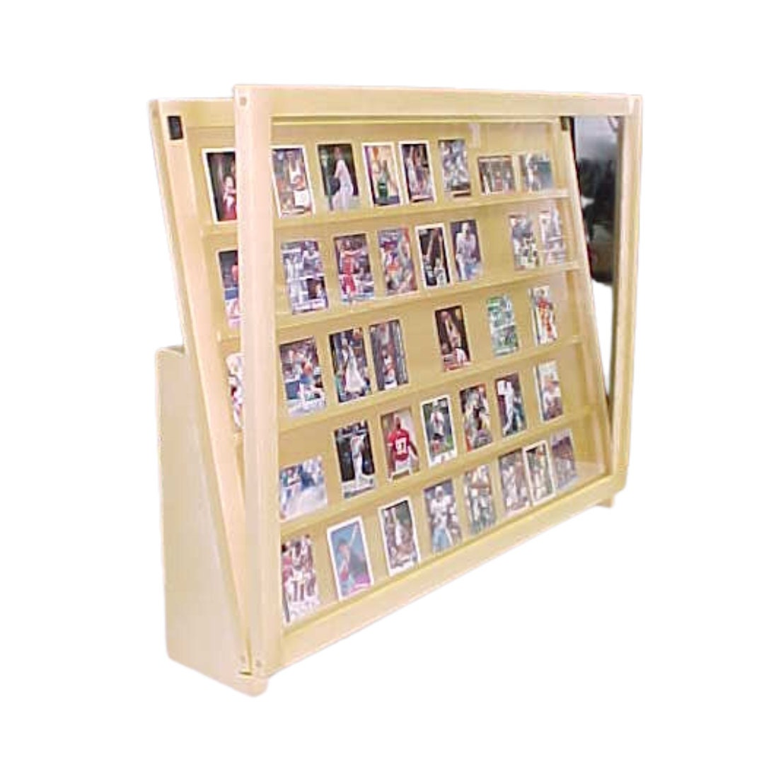 PENNZONI Table Top Display Case W/ 2 Stands, Acrylic Baseball Card Show ...