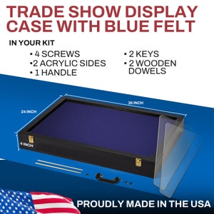 Trade Show Display Case, Card Show Display Case Table Top Display Case ...