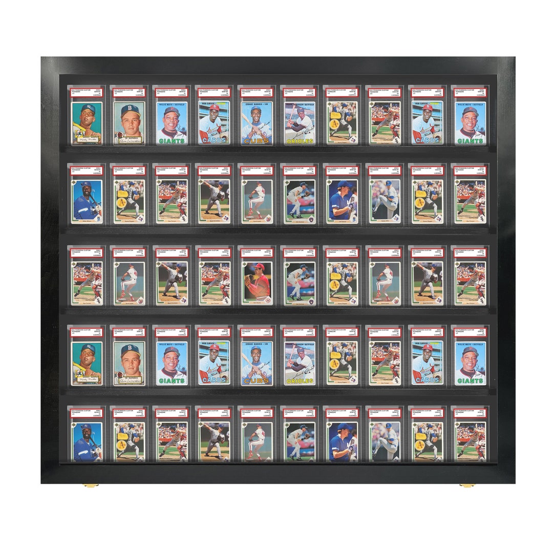 50 Graded Baseball Card Displays Case - Etsy