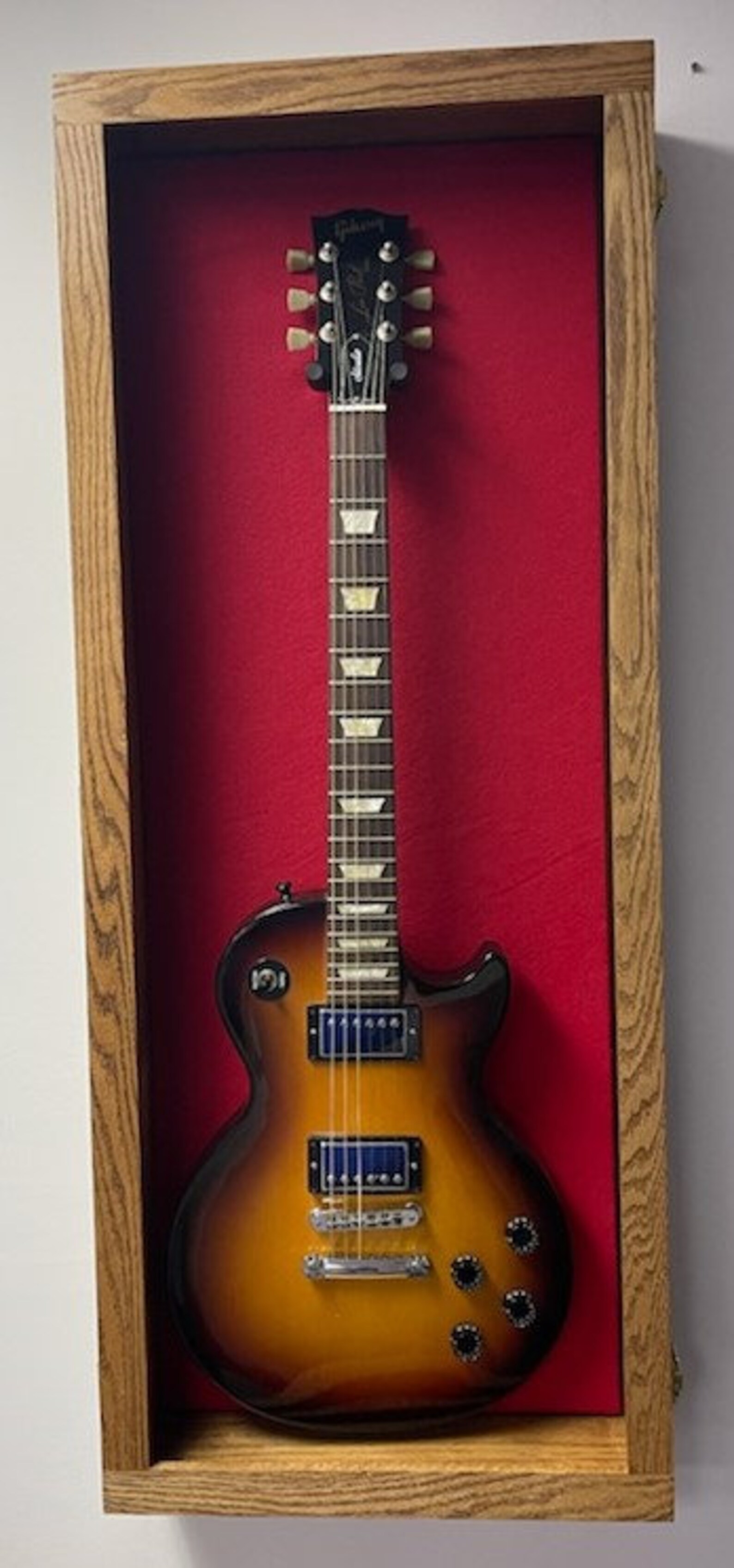 Guitar Display Case Solid Hardwood Electric Guitar Display - Etsy