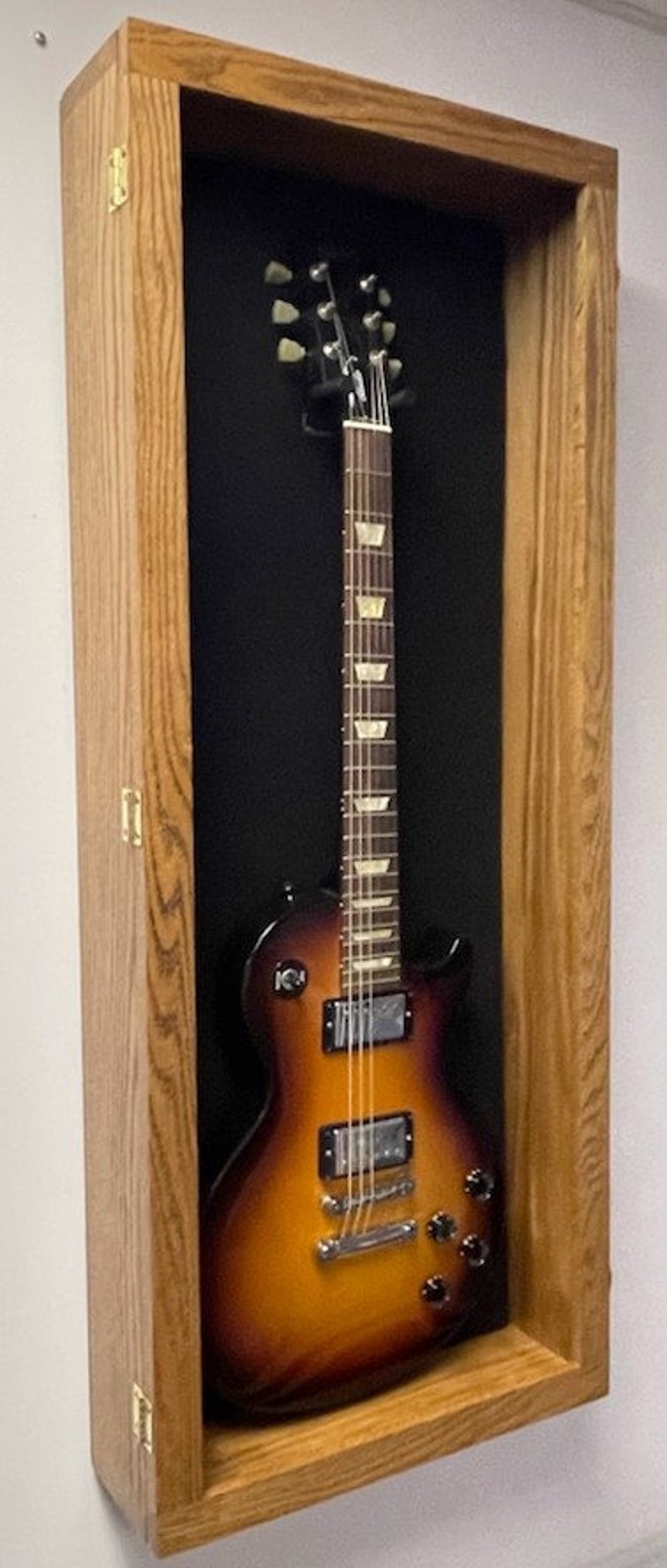 Guitar Display Case Solid Hardwood Electric Guitar Display | Etsy