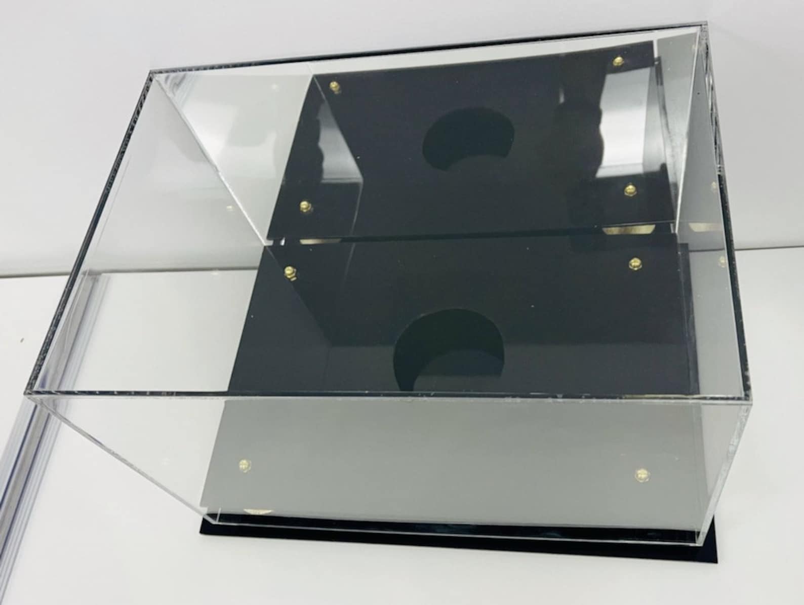 Acrylic Football Display Case With Black Acrylic Baseacrylic - Etsy