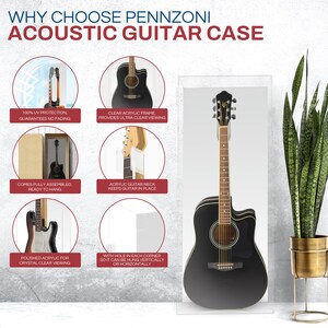 Acoustic Acrylic Guitar Display Case All Acrylic - Etsy