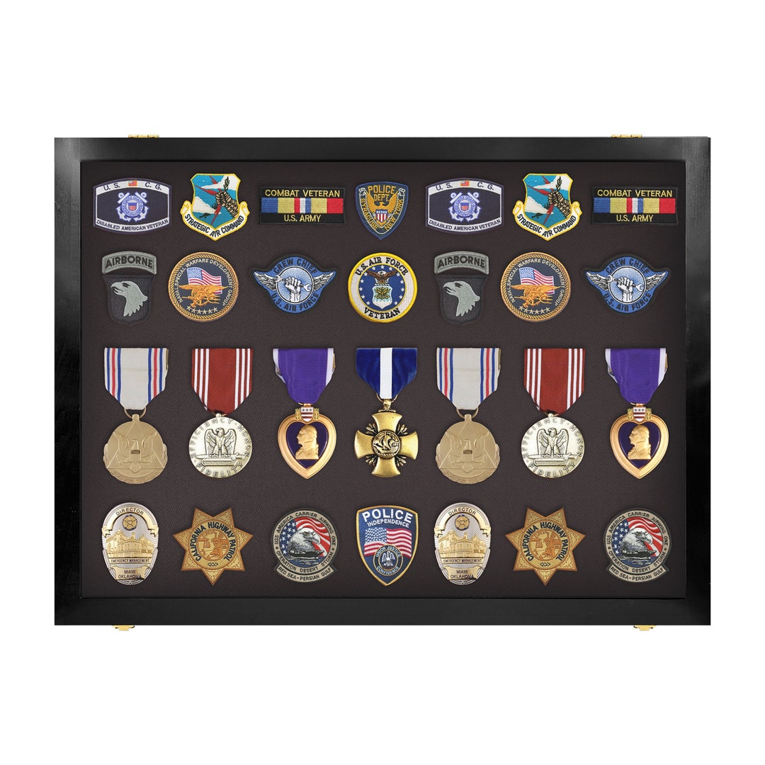 Medal Display Case - Award Display - Patches Display - Medium - Etsy