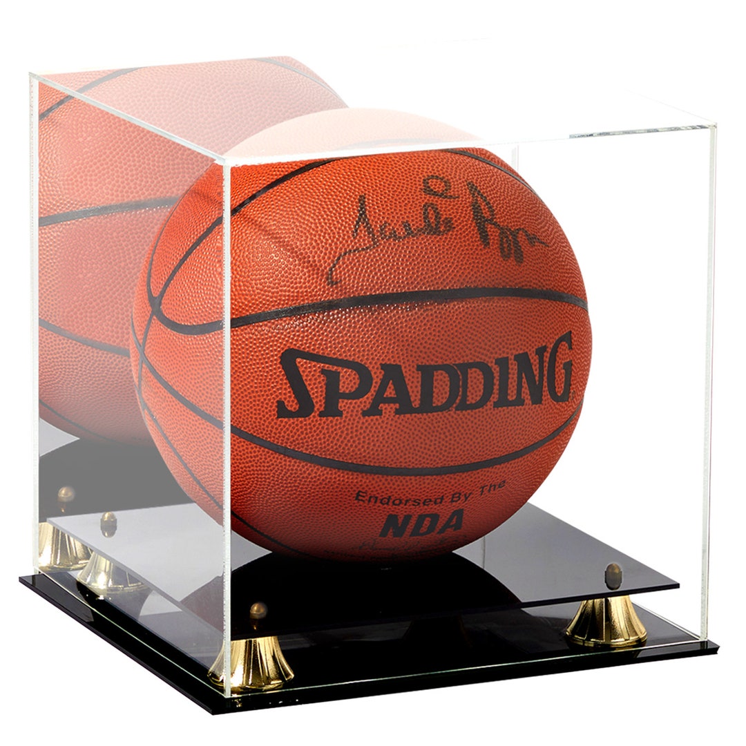 PENNZONI Basketball Display Case, Clear Acrylic Basketball Case Display ...
