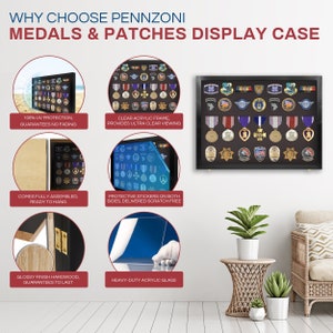 Medal Display Case - Award Display - Patches Display - Medium - Etsy