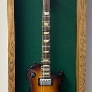 Guitar Display Case Solid Hardwood Electric Guitar Display | Etsy