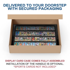 PENNZONI Sports Card Display Case, Holds 50 Ungraded Sports Cards ...