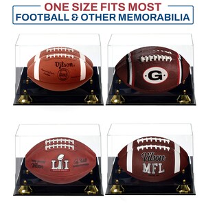 Acrylic Football Display Case With Black Acrylic Baseacrylic Football ...